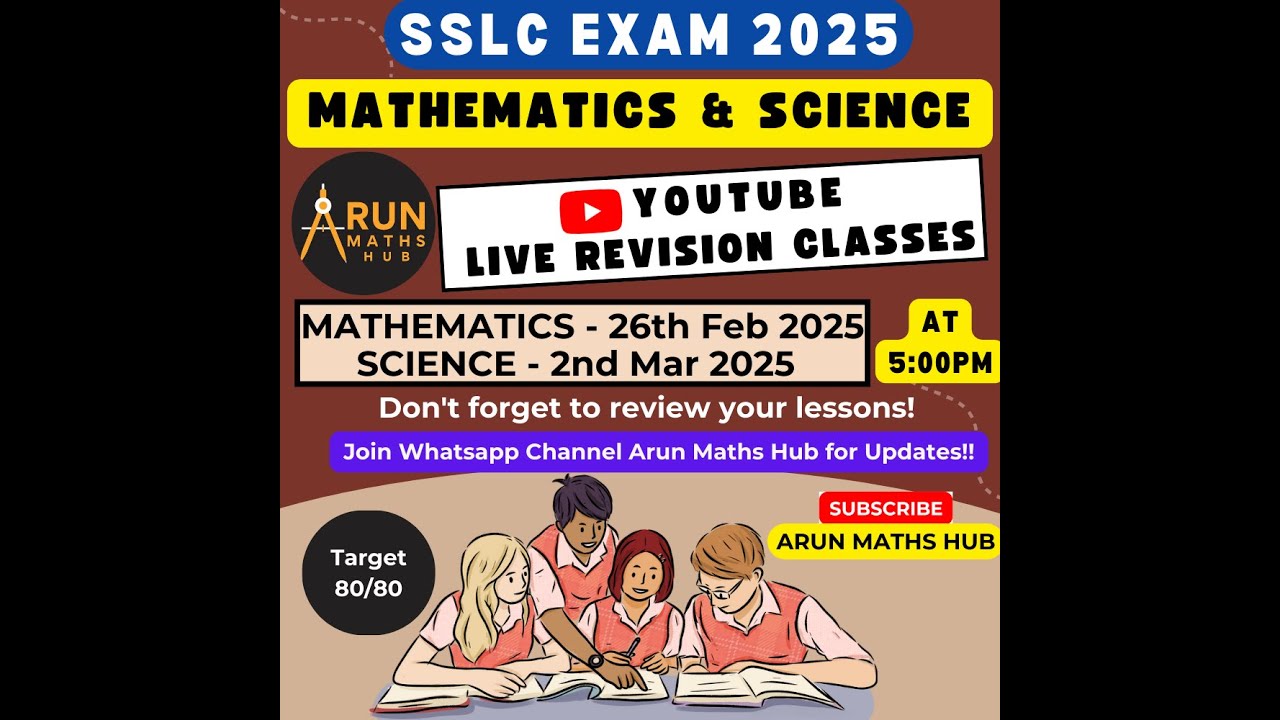SSLC EXAM 2025 - MATHS REVISION & EXAM ORIENTATION - YouTube
