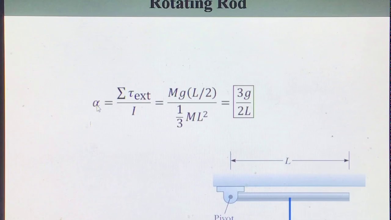 Rigid body under net torque, determination of moment of inertia of a ...