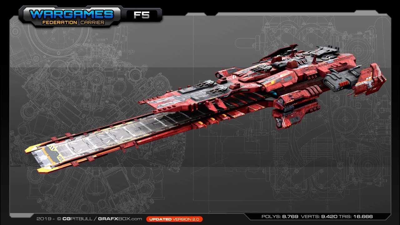 Spaceships / FEDERATION Spacecraft Carrier F5 - YouTube
