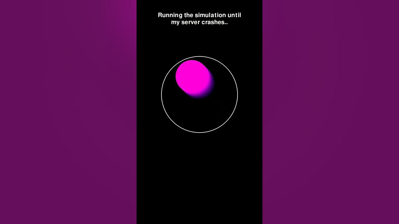 Ball bouncing simulation #adhd #music #code #space #python #physics #simulations #memes #science ...