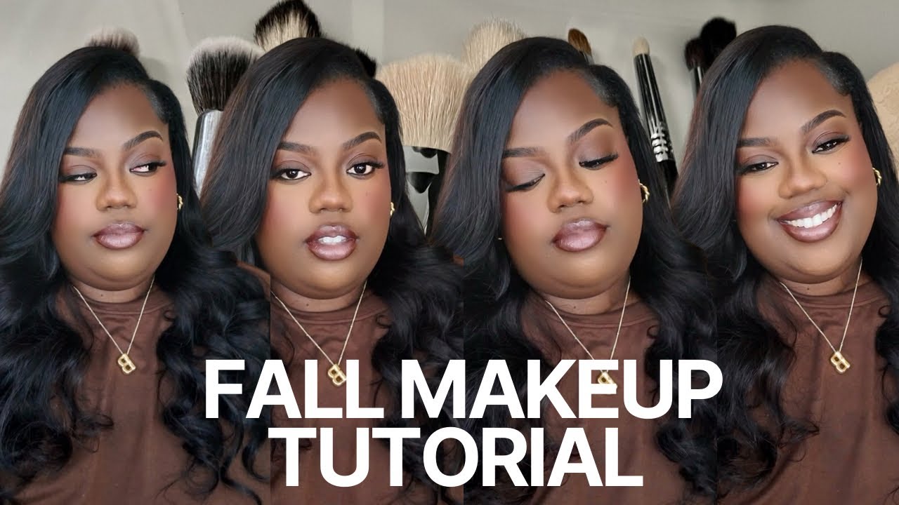 Step By Step: Soft Glam Fall Makeup Tutorial For Black Women - YouTube