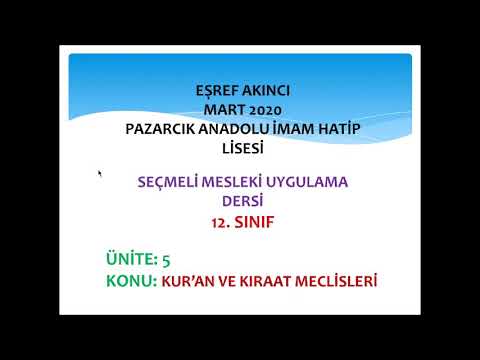 12. SINIF MESLEKİ UYGULAMA ÜNİTE 5 AŞIR 1
