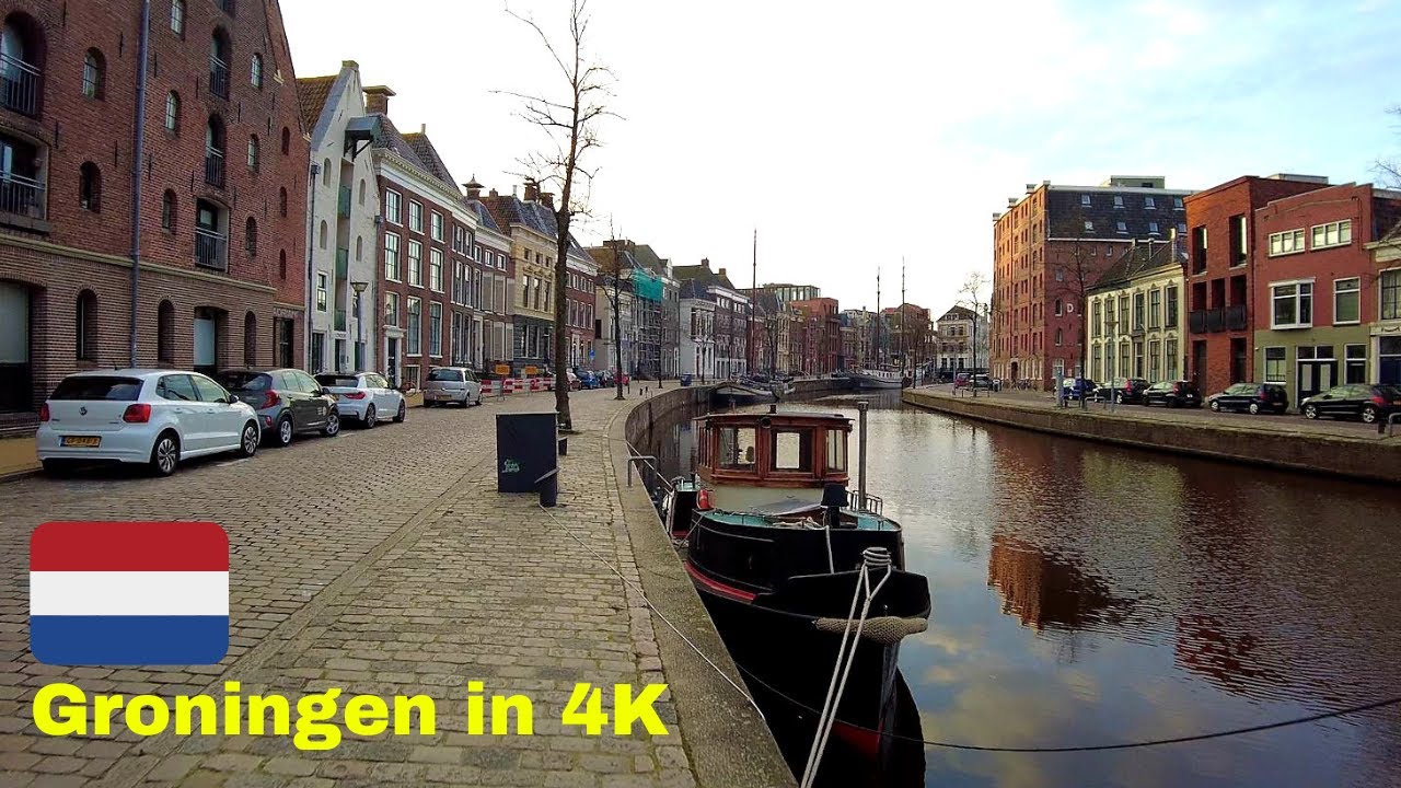 A very early sunday morning walk through Groningen, the Netherlands, in ...