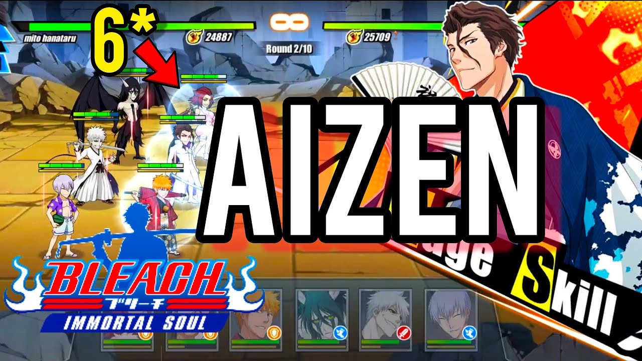 AIZEN goes *BOOM* feat NINNY Bleach Immortal Soul 👀 - YouTube