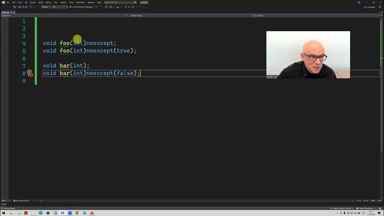 C++ Günlüğü - 08 (noexcept - 2) - YouTube