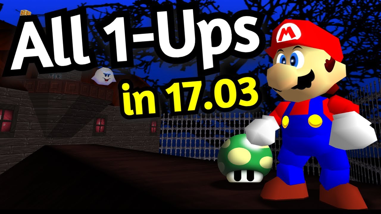 SM64 - All 1Ups in Big Boo's Haunt (17.03) [TAS] - YouTube