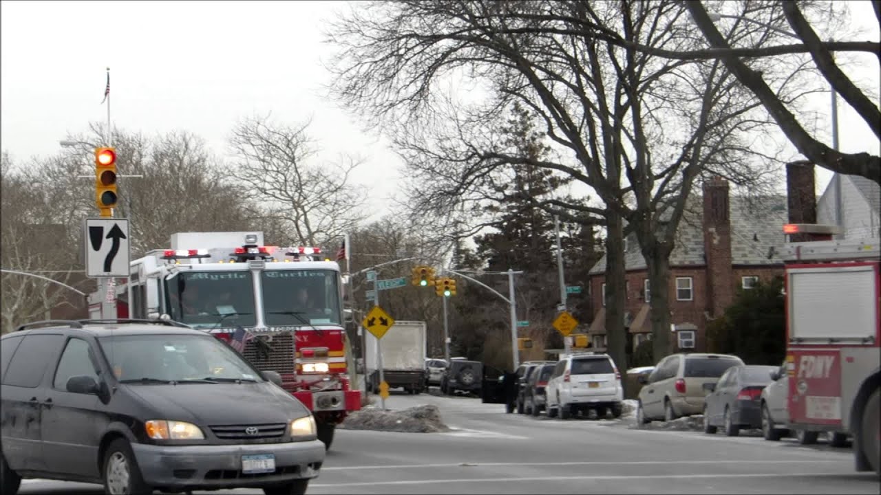 FDNY Engine 294, Engine 286, Ladder 143 responding - YouTube