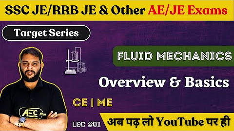 Fluid Mechanics (FM) Complete Lectures | Mechanical/Civil Engineering(CE/ME) |SSC JE 2023/RRB JE ...