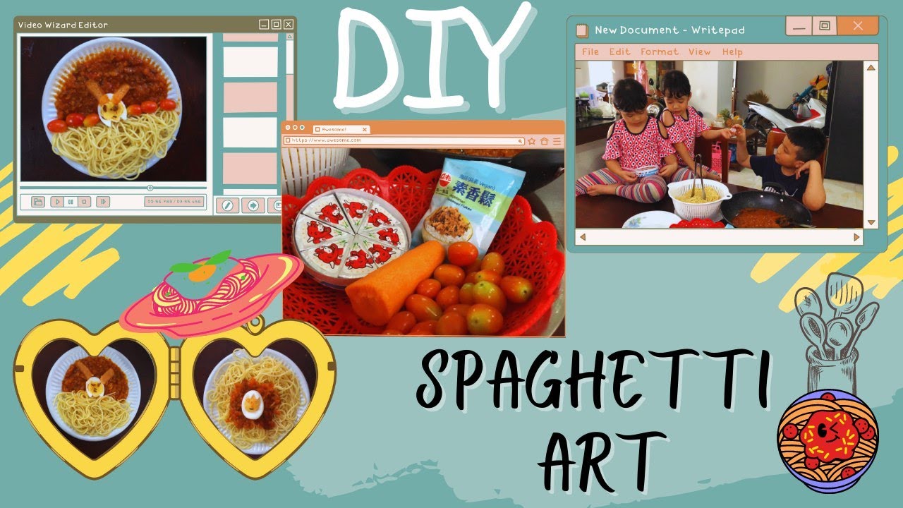 DIY Spaghetti Art | How to Cook Spaghetti | Cook At Home - YouTube