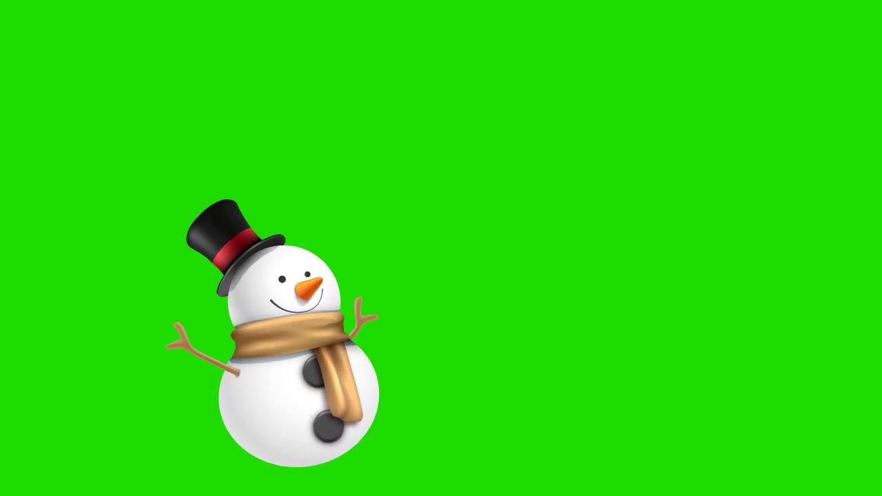 snowman green screen YouTube - YouTube
