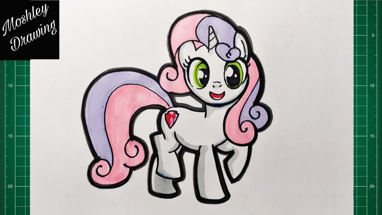 How to Draw Sweetie Belle from My Little Pony - YouTube