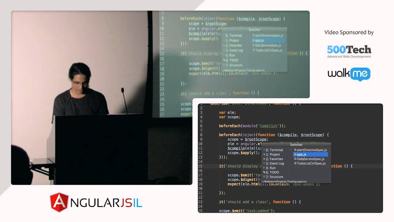 AngularJS Israel - AngularJS Testing in Practice with Nir Kaufman - YouTube