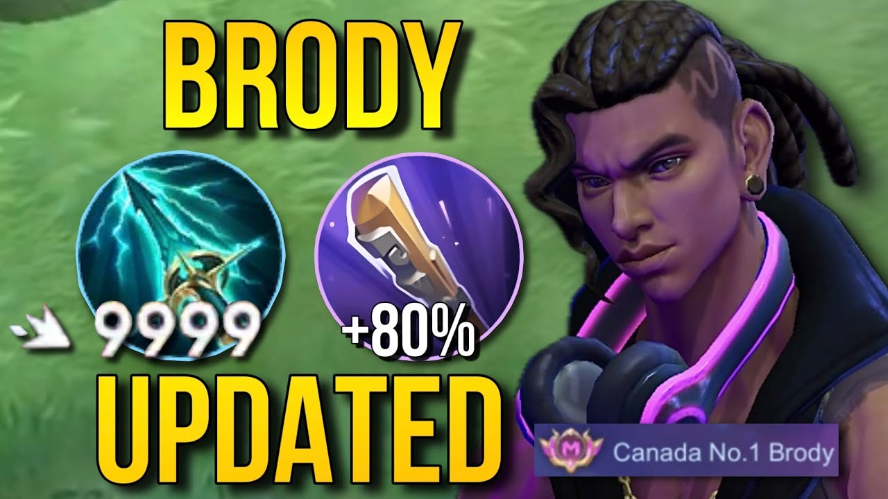 BRODY UPDATE!! NEW DAMAGE BUILD AND EMBLEM 2024 (must try) - MOBILE ...