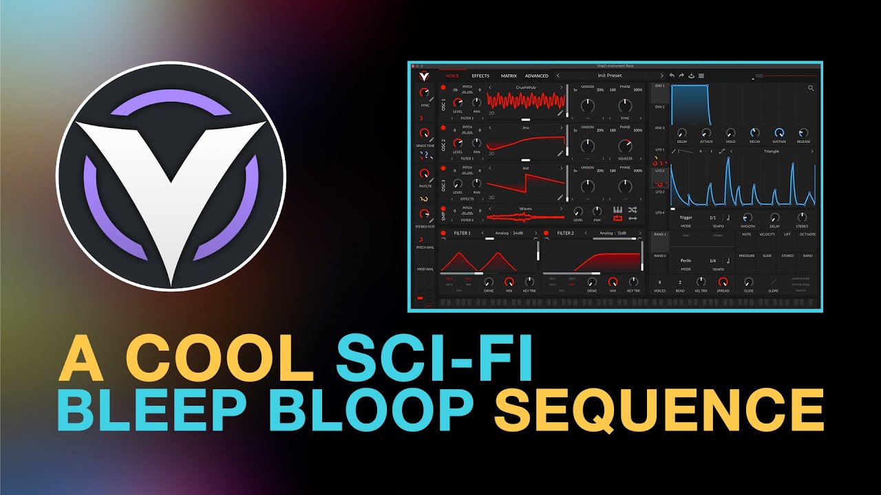 A Cool Sci Fi Bleep Bloop Sequence #vitalsynth #sounddesign # ...