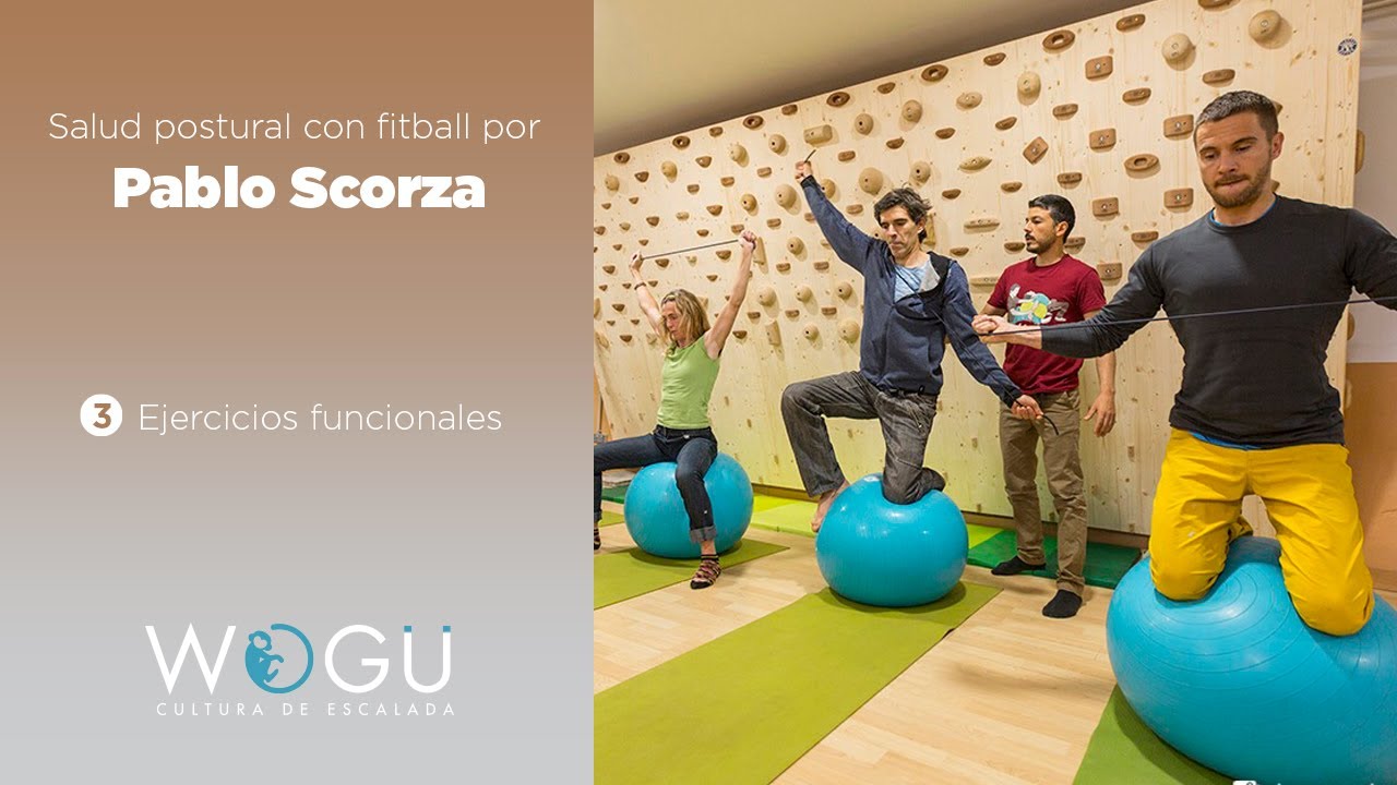 Salud postural con fitball por Pablo Scorza | #3 Ejercicios funcionales ...
