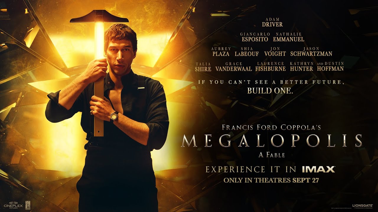 MEGALOPOLIS | In theatres & IMAX September 27 | Cineplex Pictures - YouTube