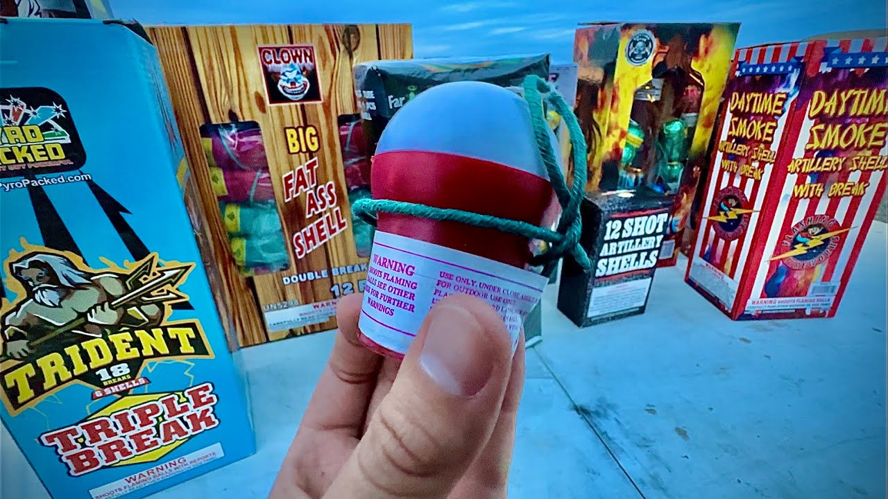 STRANGE ARTILLERY SHELL FIREWORKS (Bobbers, 2”, Mini, Daytime) - YouTube