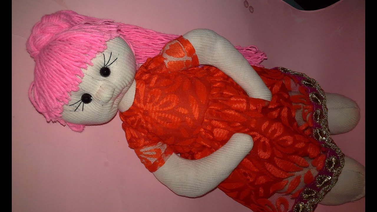 How to Make a Sock Doll,DIY dolls from socks | Easy craft design| - YouTube