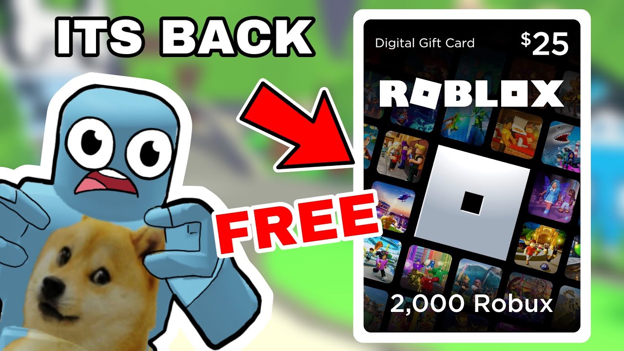 *ITS BACK* How To Get Free Robux Giftcards Completely for FREE!! (NO ...