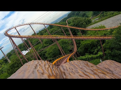 バンディット・ローラーコースター 最前席POV 4K よむりランド 東京 日本
