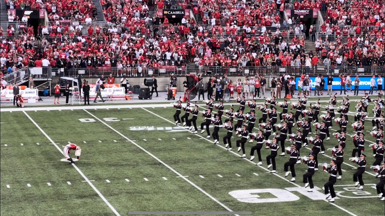 Buckeye Battle Cry 🏟 Ohio State Marching Band OSU vs Notre Dame 🏈 ...