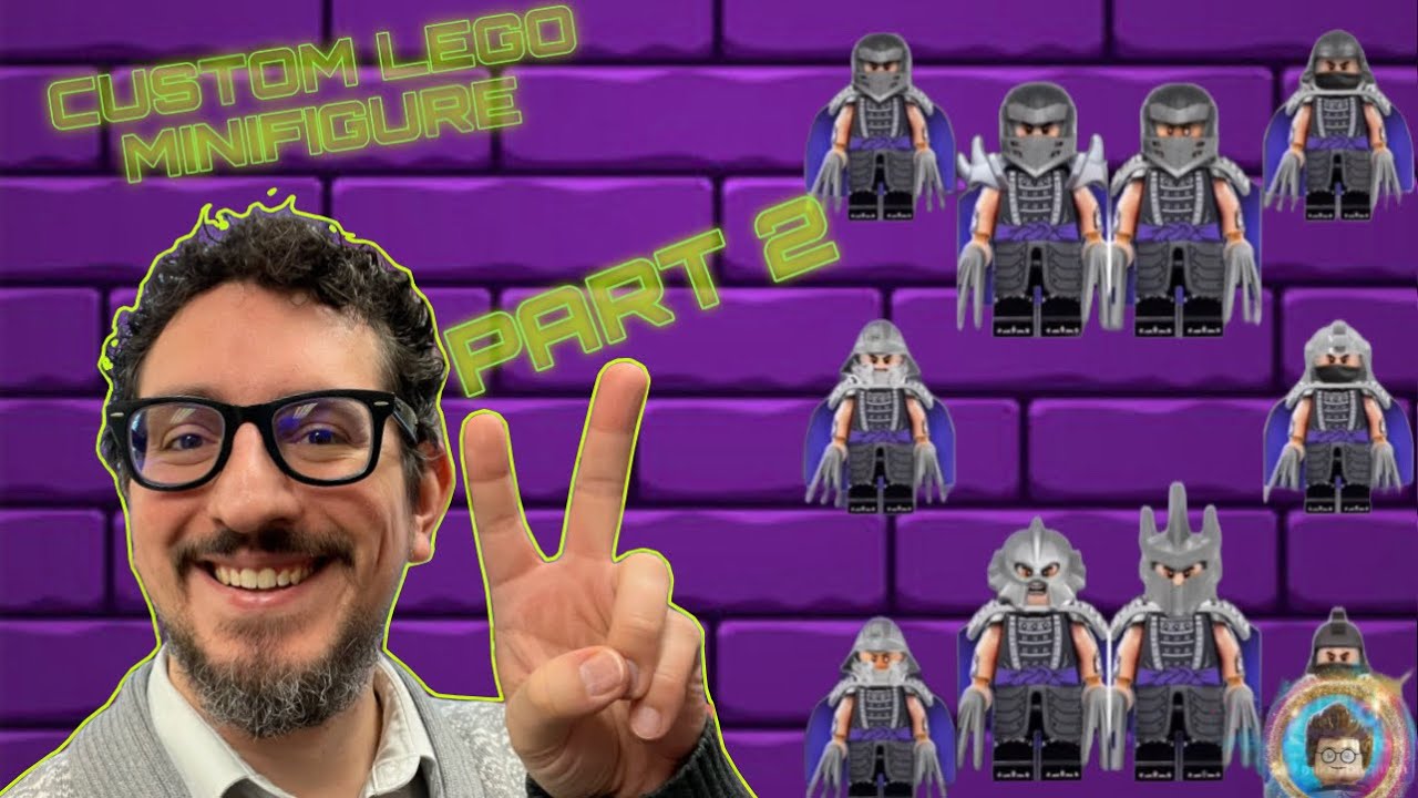 How to Make Custom LEGO Minifigure SHREDDER - TMNT PART 2 - YouTube