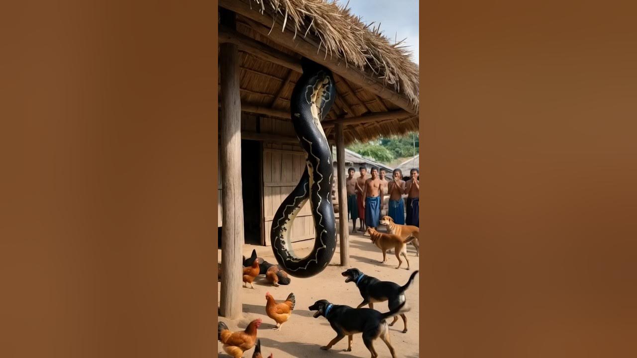 Dogs attacked on ambushing python in farm 😱 | python attack | #python # ...