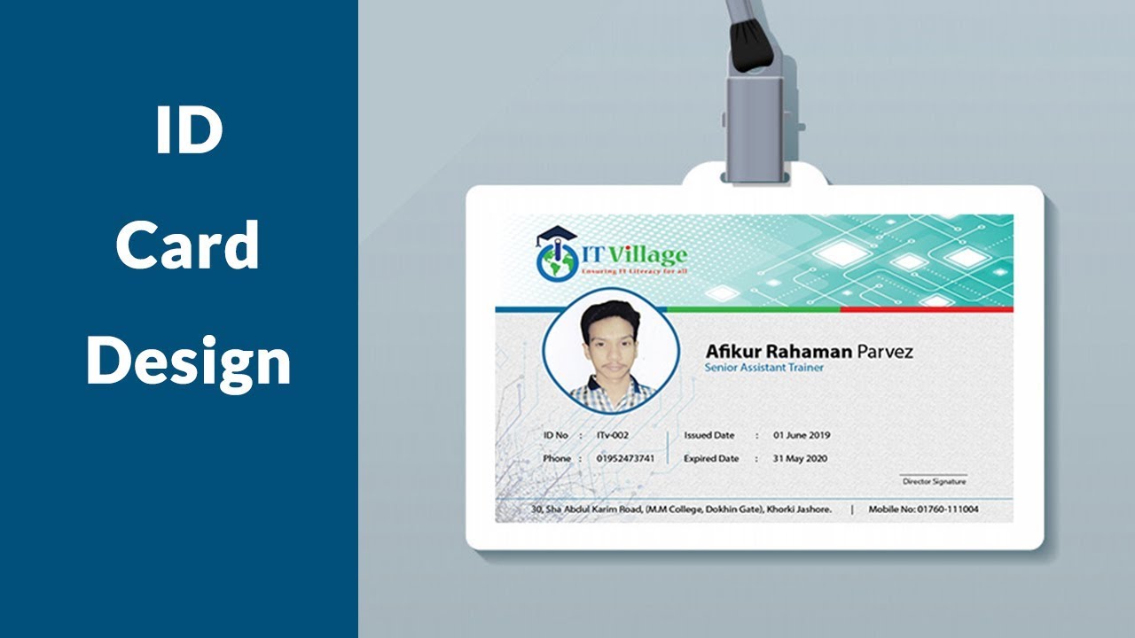 Id card design in photoshop Print Ready Photoshop Tutorial Afikur ...