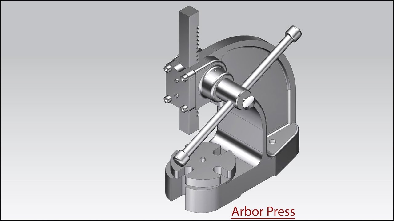 Arbor Press Assembly || Siemens NX Tutorial - YouTube