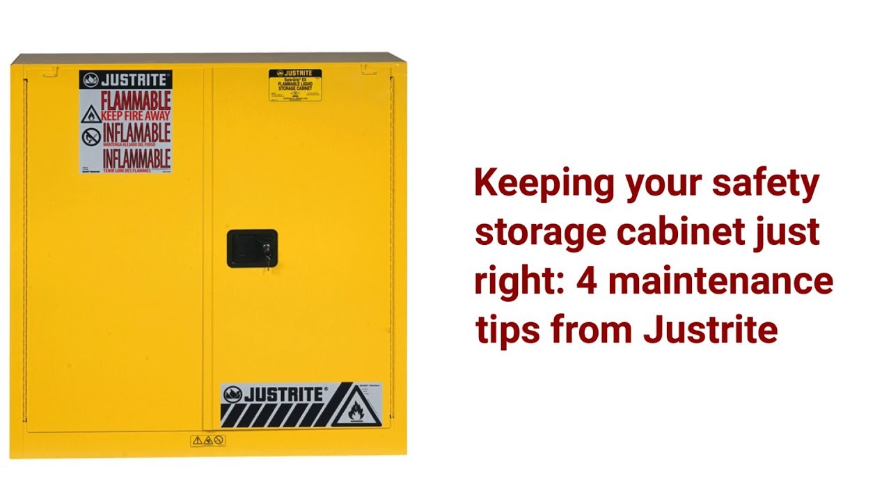 How To Maintain Your Safety Cabinet (4 Quick Tips) - YouTube