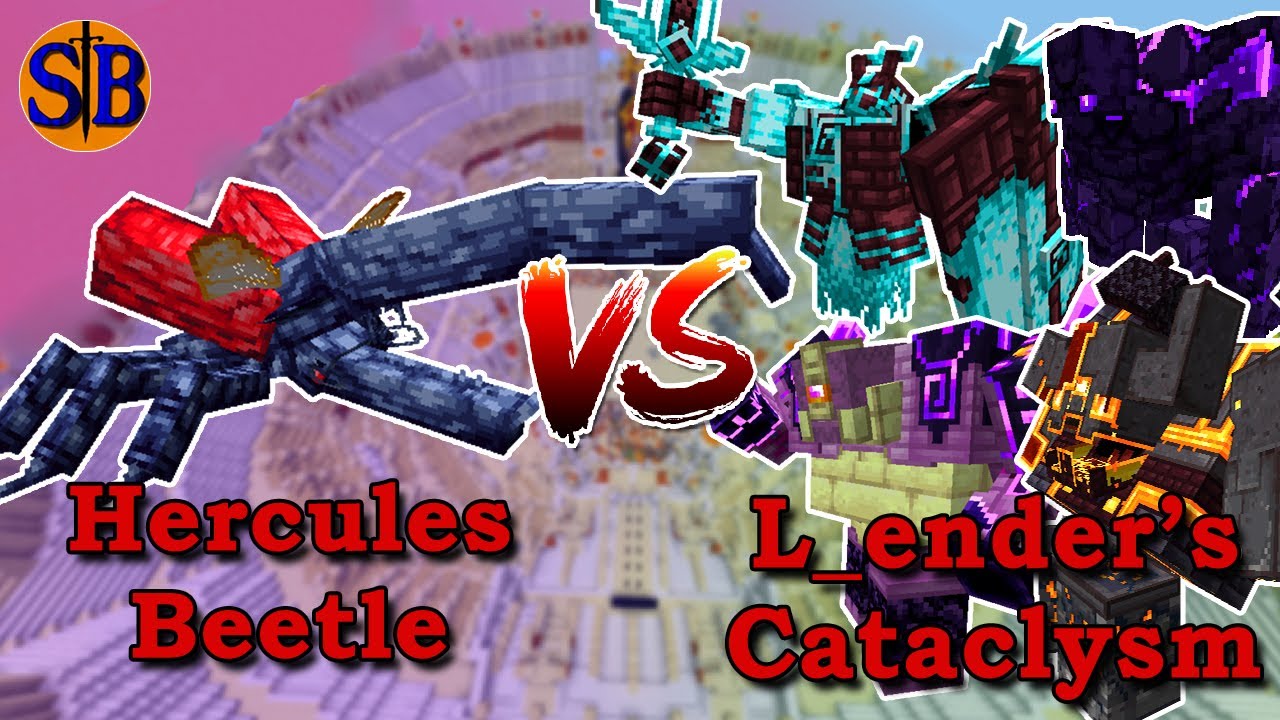 NEW Hercules Beetle vs L_ender's Cataclysm | Minecraft Mob Battle - YouTube
