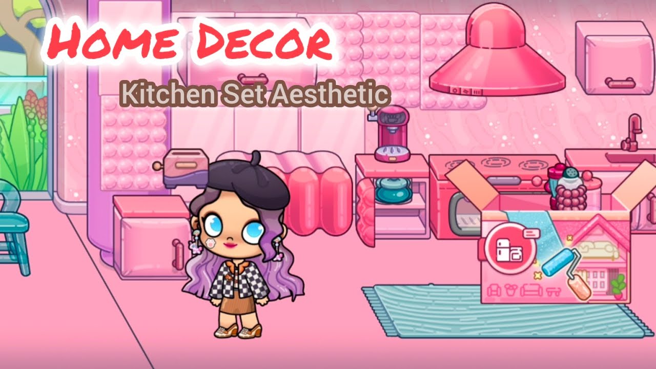 HOME DECOR Kitchen Set Aesthetic Bubble Glam House | Drama Avatar World ...