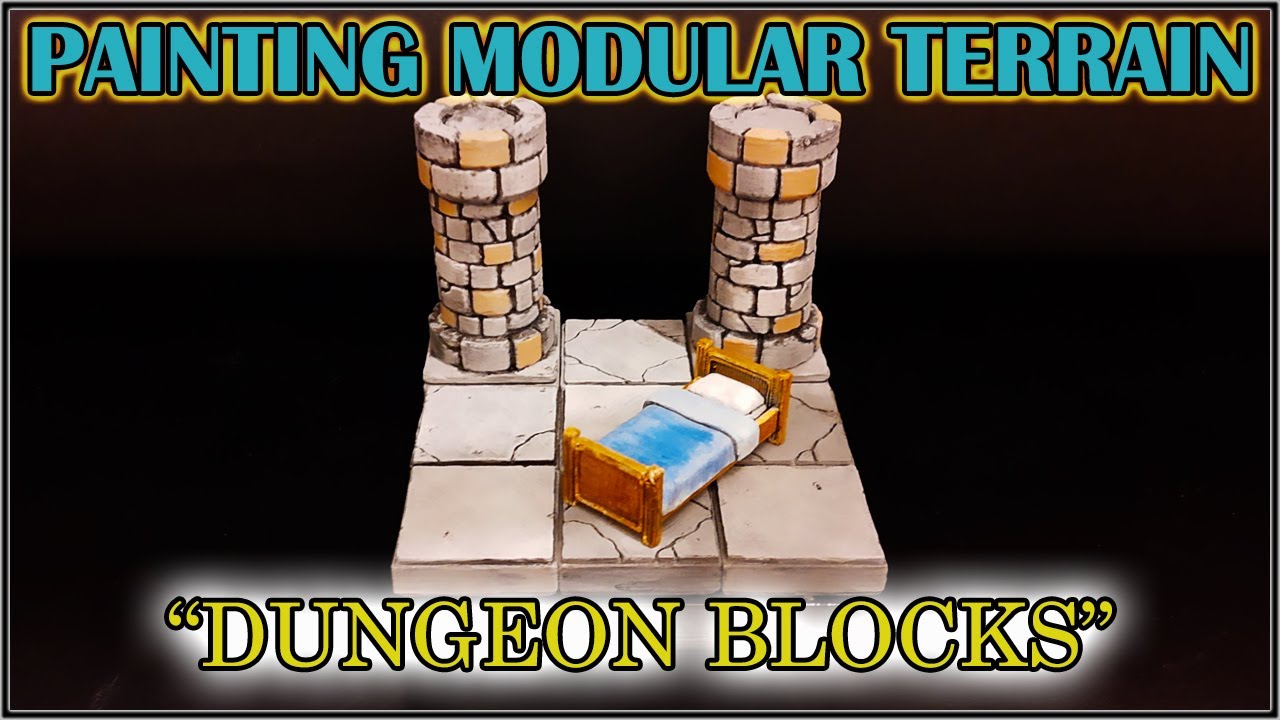 Painting Dungeon Blocks Modular Terrain for D&D - Part 2 - YouTube