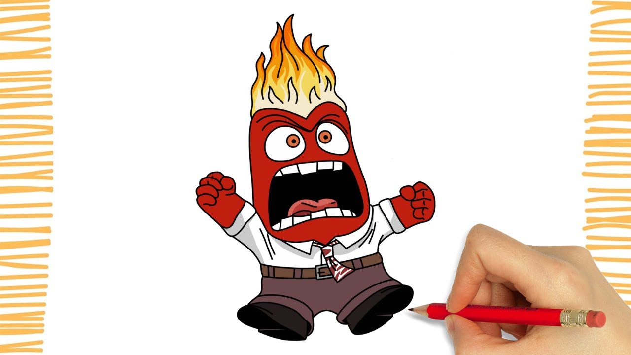 How To Draw ANGER I INSIDE OUT - YouTube