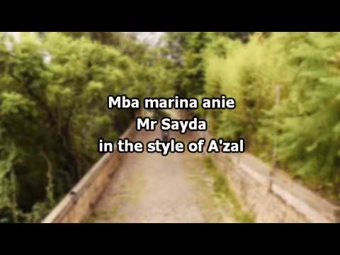 Mba marina anie   Mr Sayda karaoke 2017   by A'zal