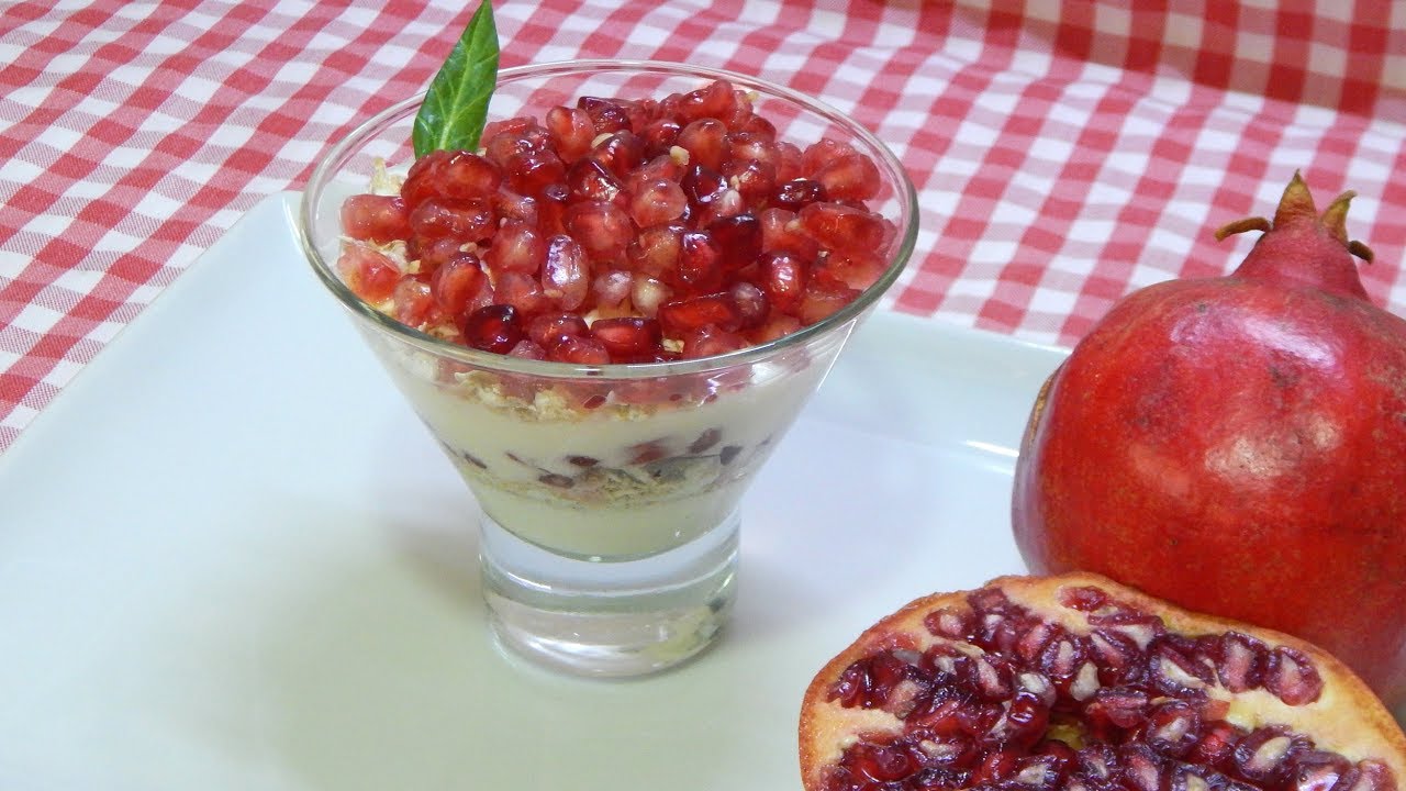 Postre de granada muy sabroso con solo 3 ingredientes - YouTube