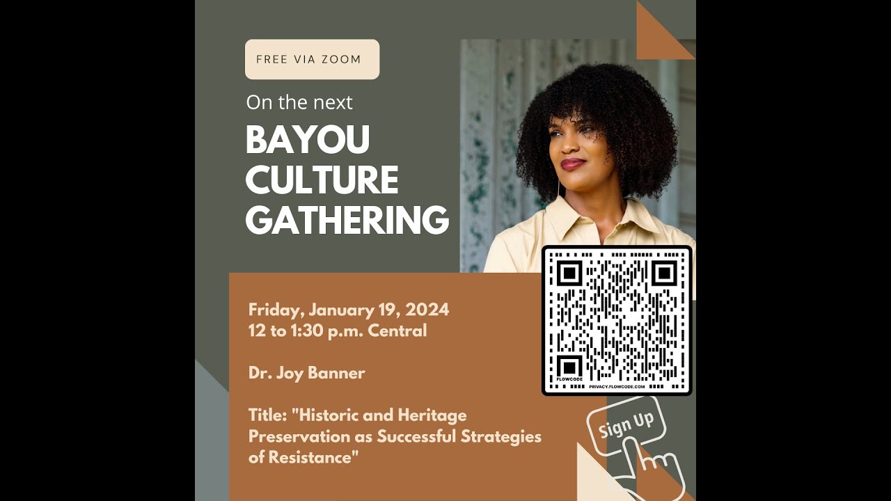 Bayou Culture Gathering 1.19.23 | Dr. Joy Banner - YouTube
