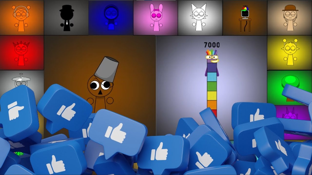 Numberblocks vs. Sprunki: The 1000s Musical Battle Royale - Who Wins ...
