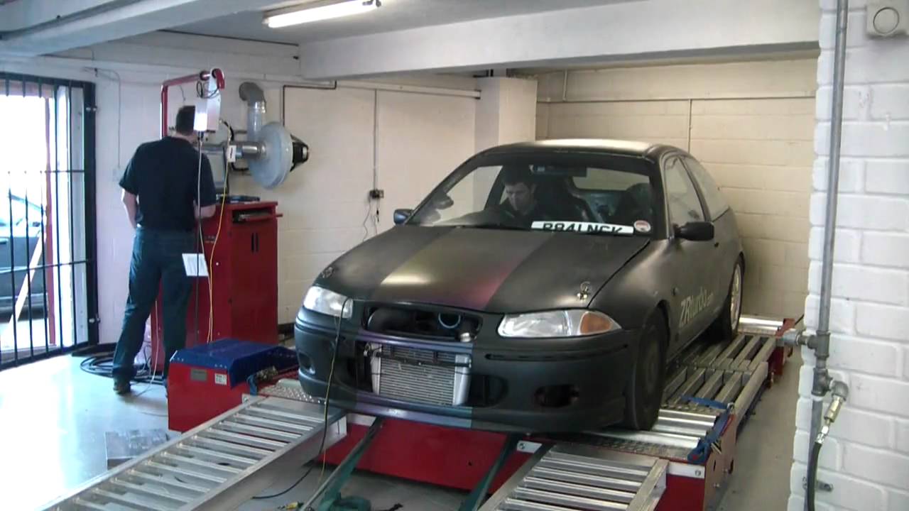 MG ZR Turbo / Rover 200 Bubble Dyno Run - YouTube