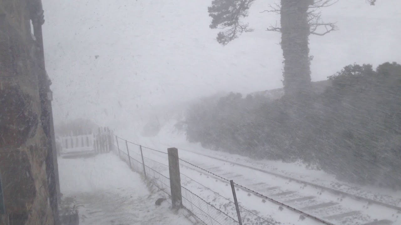 Blizzard Conditions on the Far North Line 01 03 2018 - YouTube