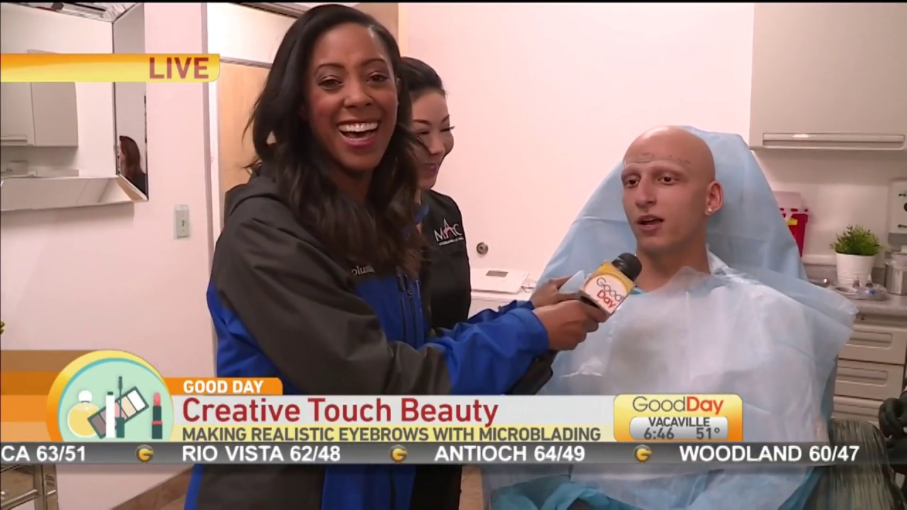 CBS Good Day Sacramento Microblading for Cause Pt 1 - YouTube