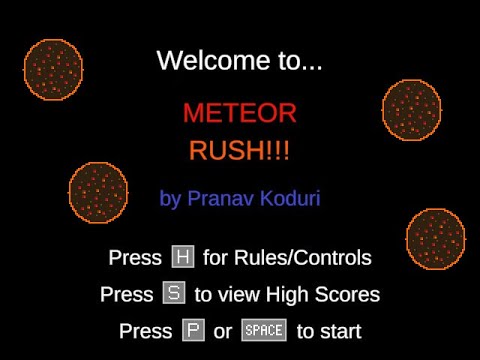 Meteor Rush (Gameplay Clip) (download link in description) - YouTube