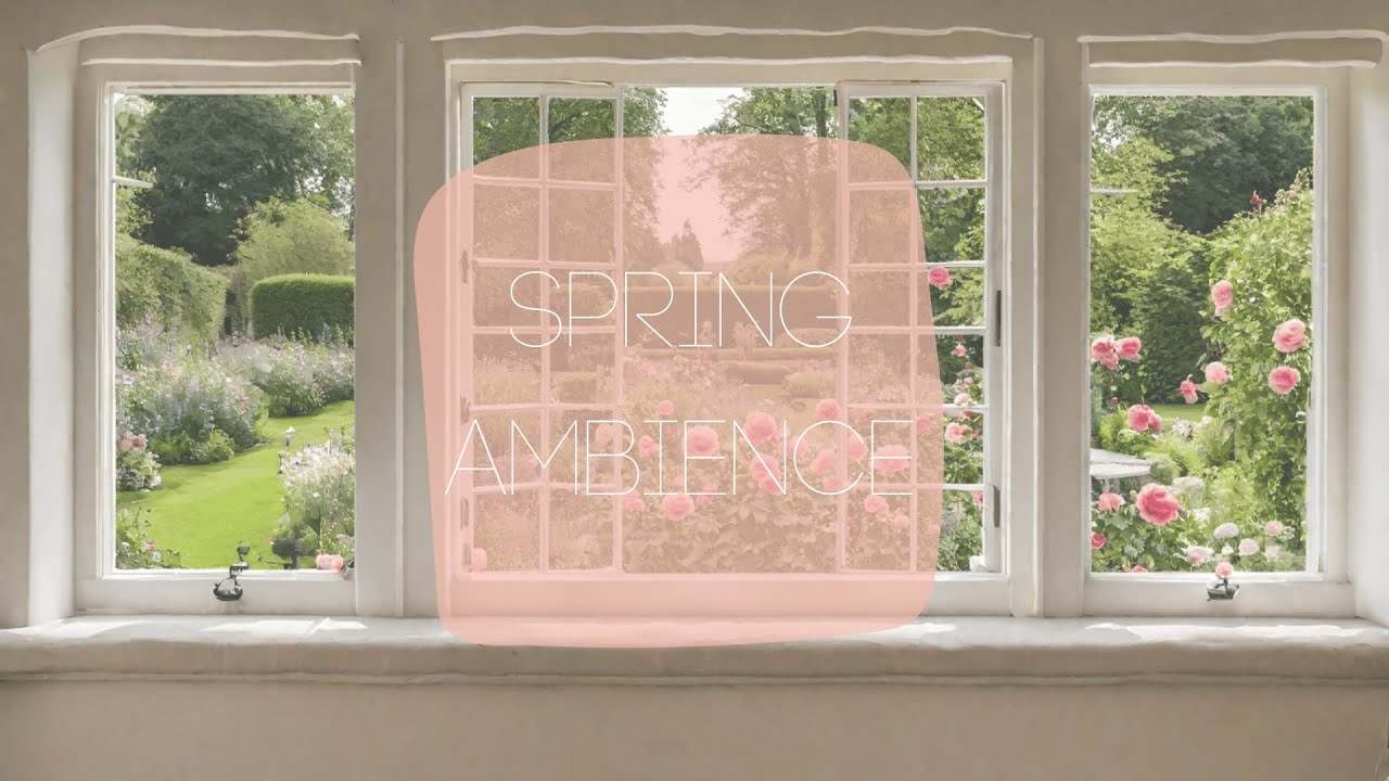 Happy Spring Morning Window View | Relaxing Sounds for Study or ...