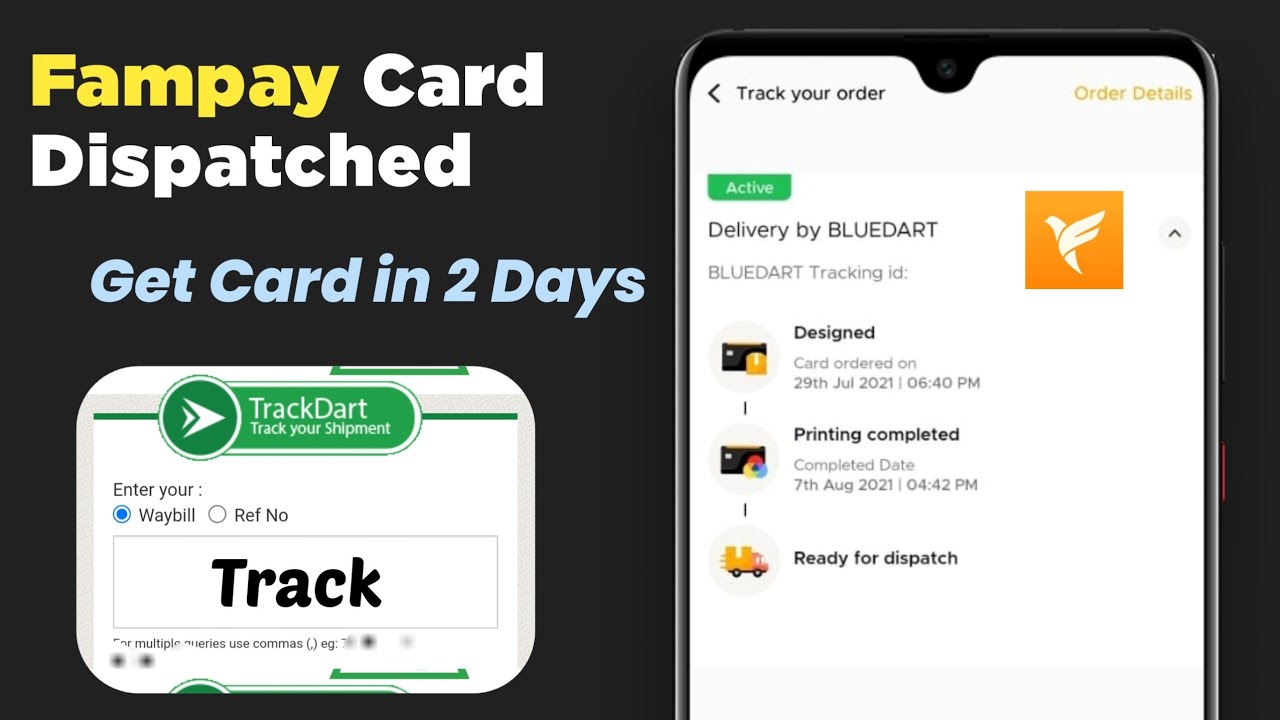 new fampay card delivery start get in 2 days. fampay new card track ...