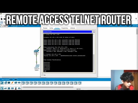 REMOTE ACCESS TELNET ROUTER - CISCO PACKET TRACER - YouTube