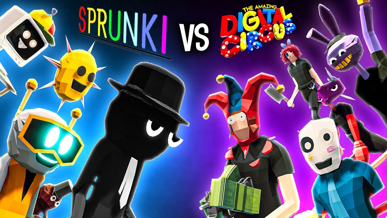SPRUNKI vs DIGITAL CIRCUS di TABS - YouTube