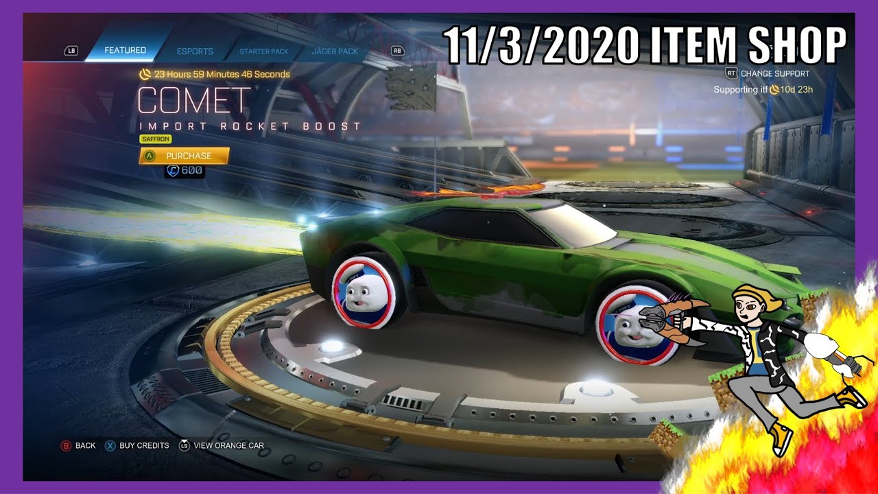 *Import* Saffron Comet Rocket Boost! | Rocket League Item Shop (3/11 ...