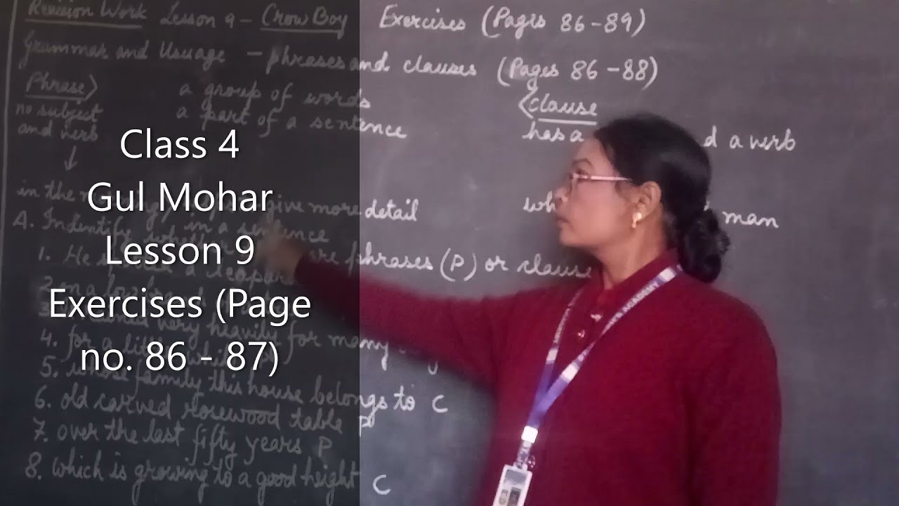 Class 4 Gul Mohar Lesson 9 _ Crow Boy (Page no. 86 - 87) - YouTube