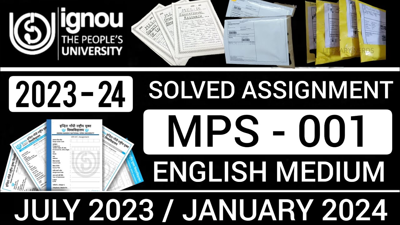 MPS 001 SOLVED ASSIGNMENT 2023-24 IN ENGLISH | MPS 001 SOLVED ... MPS 001 SOLVED ASSIGNMENT 2023-24 IN ENGLISH | MPS 001 SOLVED ...