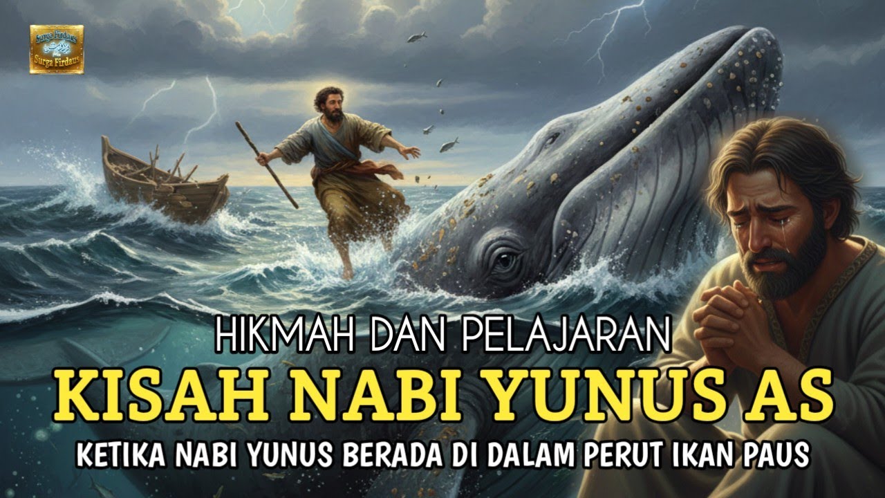 Kisah Nabi Yunus As‼️Nabi Yunus Ditelan Ikan Paus Serta Hikmah dan ...
